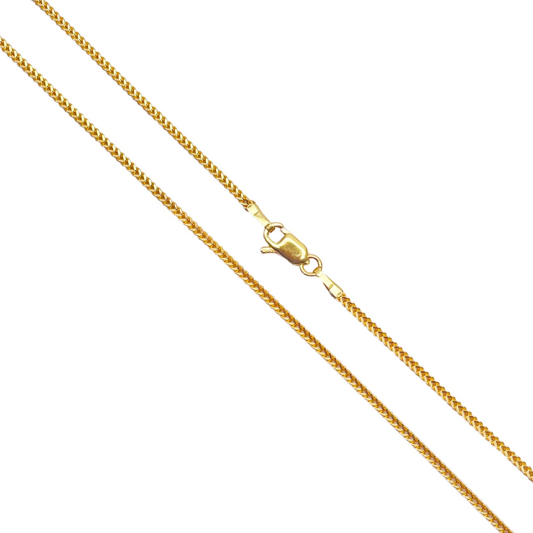 22ct Yellow Gold Foxtail Chain Necklace 22inches 1.8mm Width - Etsy