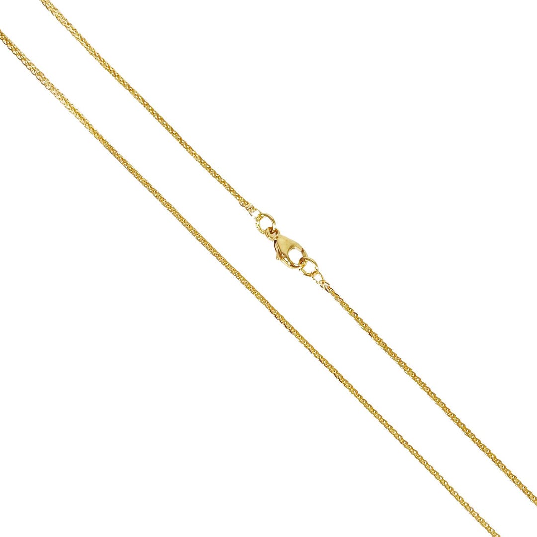 22ct Yellow Gold Solid Foxtail Chain Necklace 20inches 0.6mm Width - Etsy