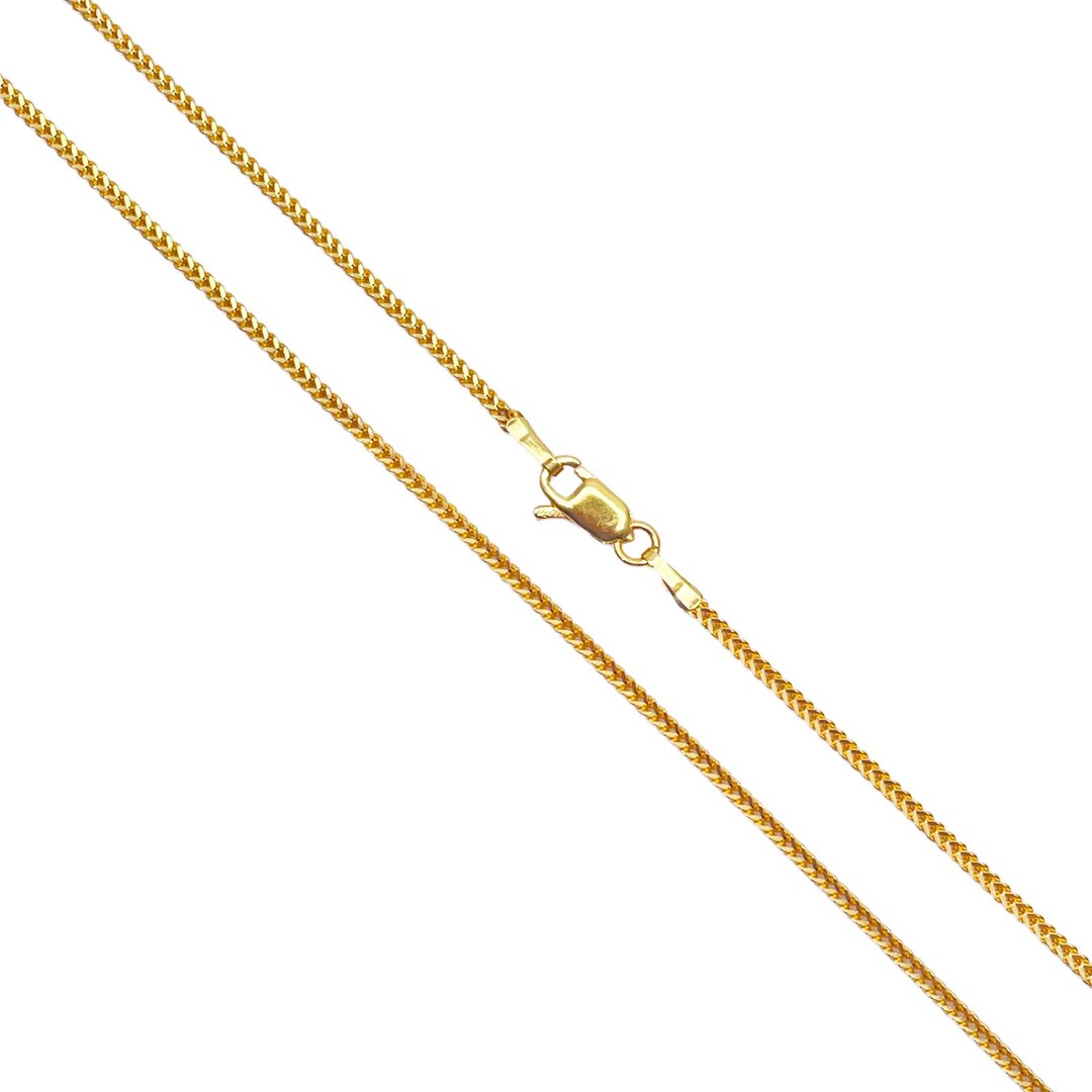 22ct Yellow Gold Foxtail Chain Necklace 20 Inches 1.6mm Width - Etsy