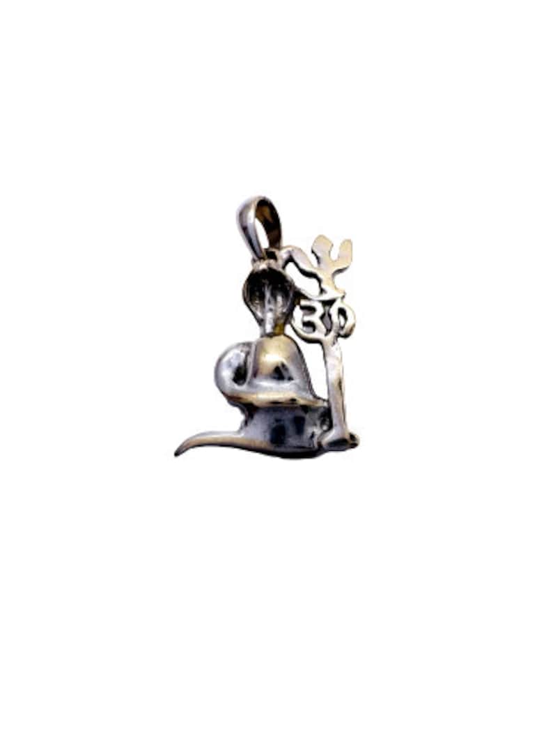 18ct Gold Lord Shiva Shivling Pendant With Trishul and Om Symbol, 2 ...