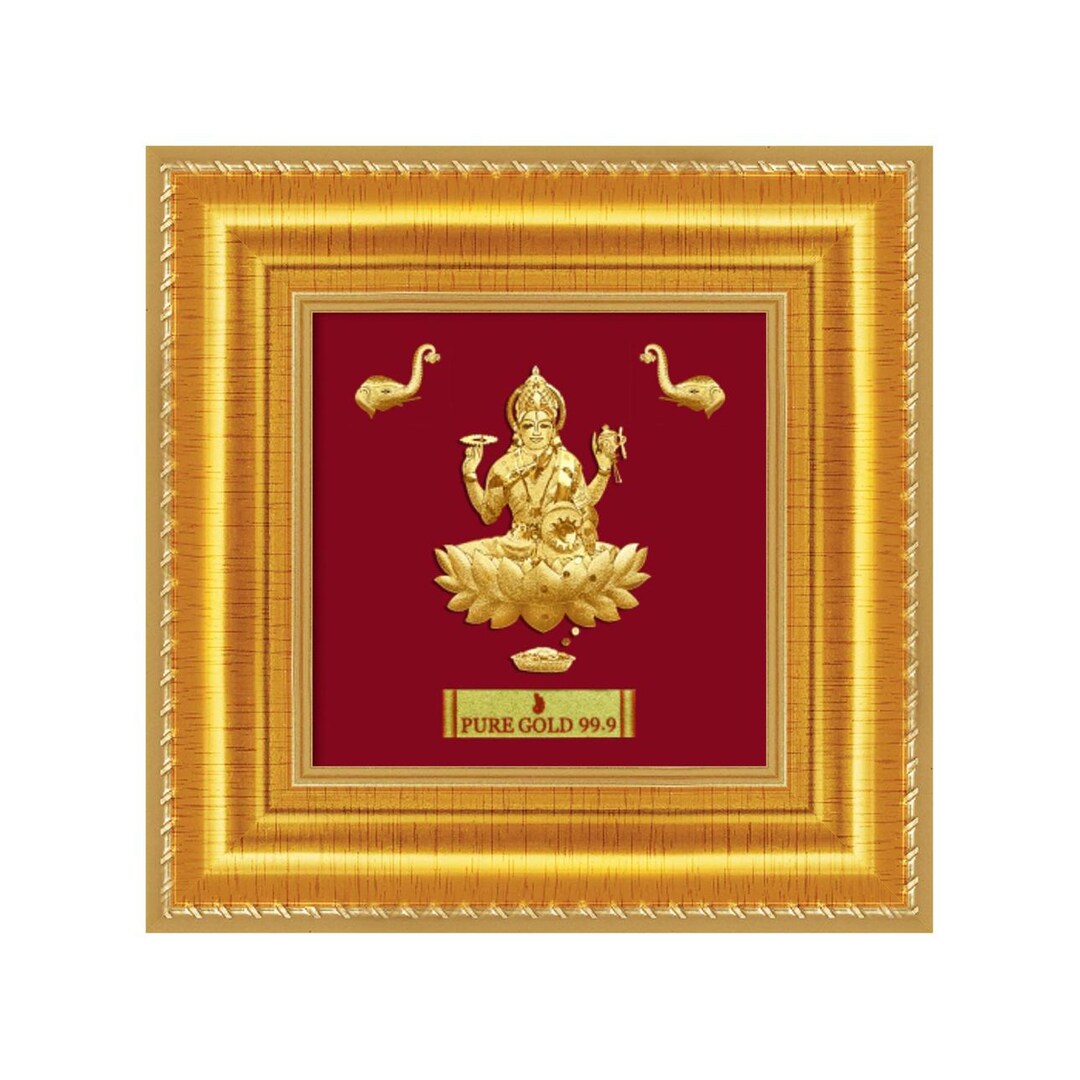 24ct Pure Gold Leaf Lakshmi Frame 12.7 X 12.7cm - Etsy