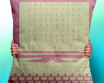 Binary Fabric I Love You Binary Bw by Ldqcanada Binary Black White I ...