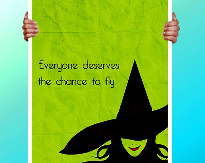 Wizard of OZ Wicked Witch Musical - Art Print / Poster / Cool Art - Any ...