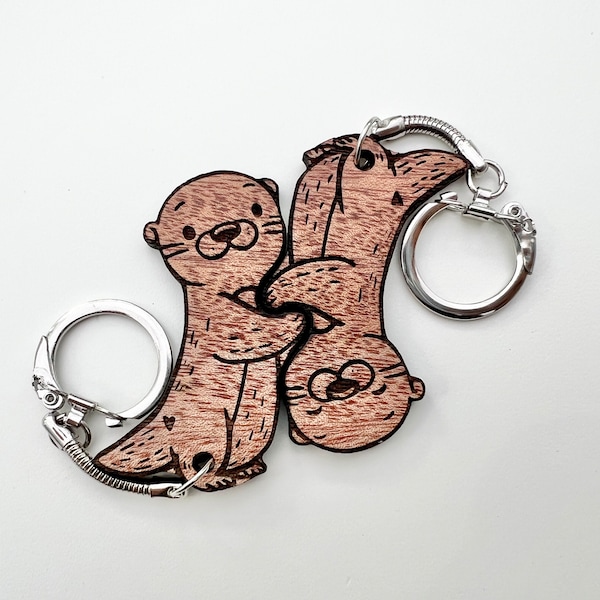 Matching Otter Keychains - Etsy