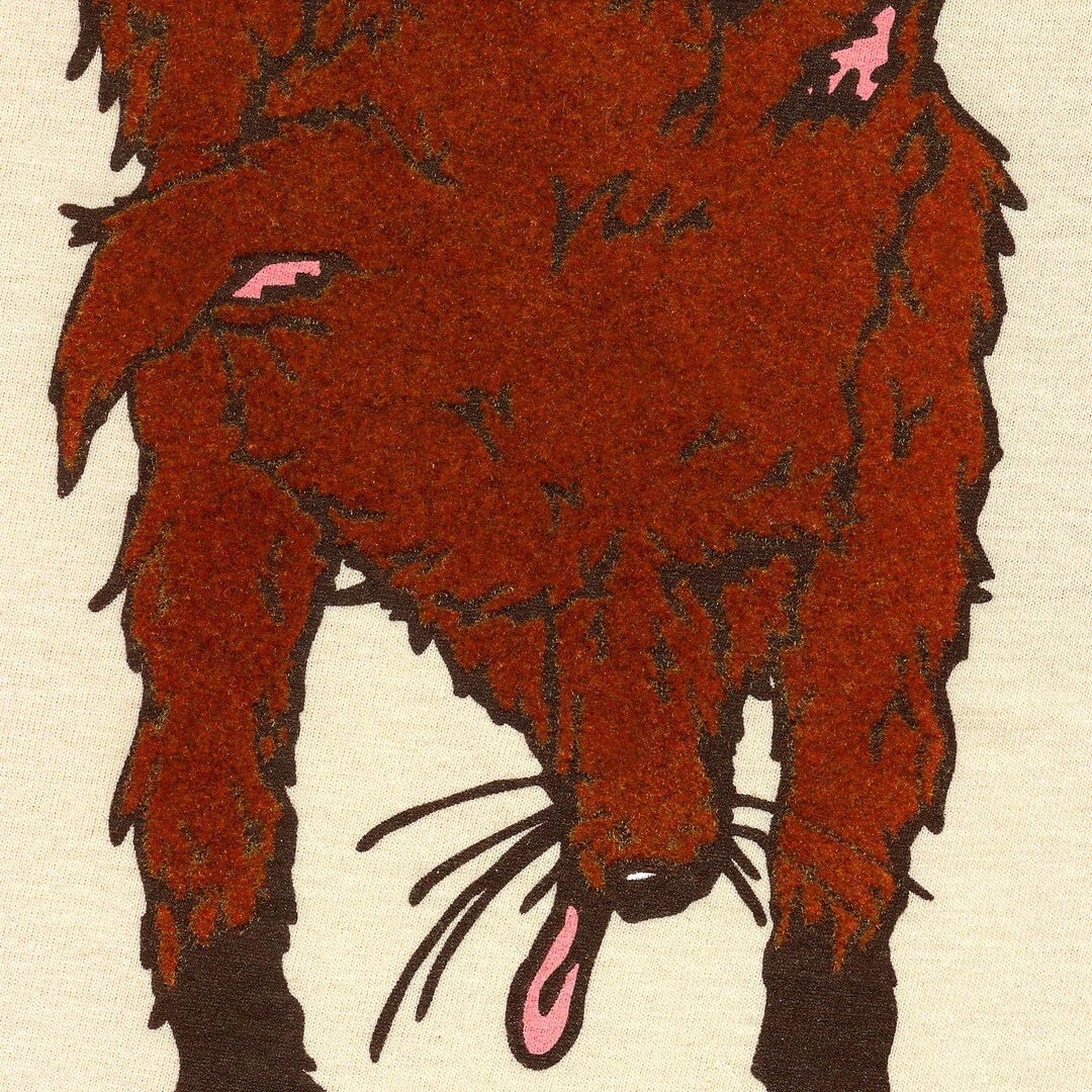 Faux Foxy - Fuzzy Felt Fox Fur Wrap Art on Brown or Beige Shirt - Etsy