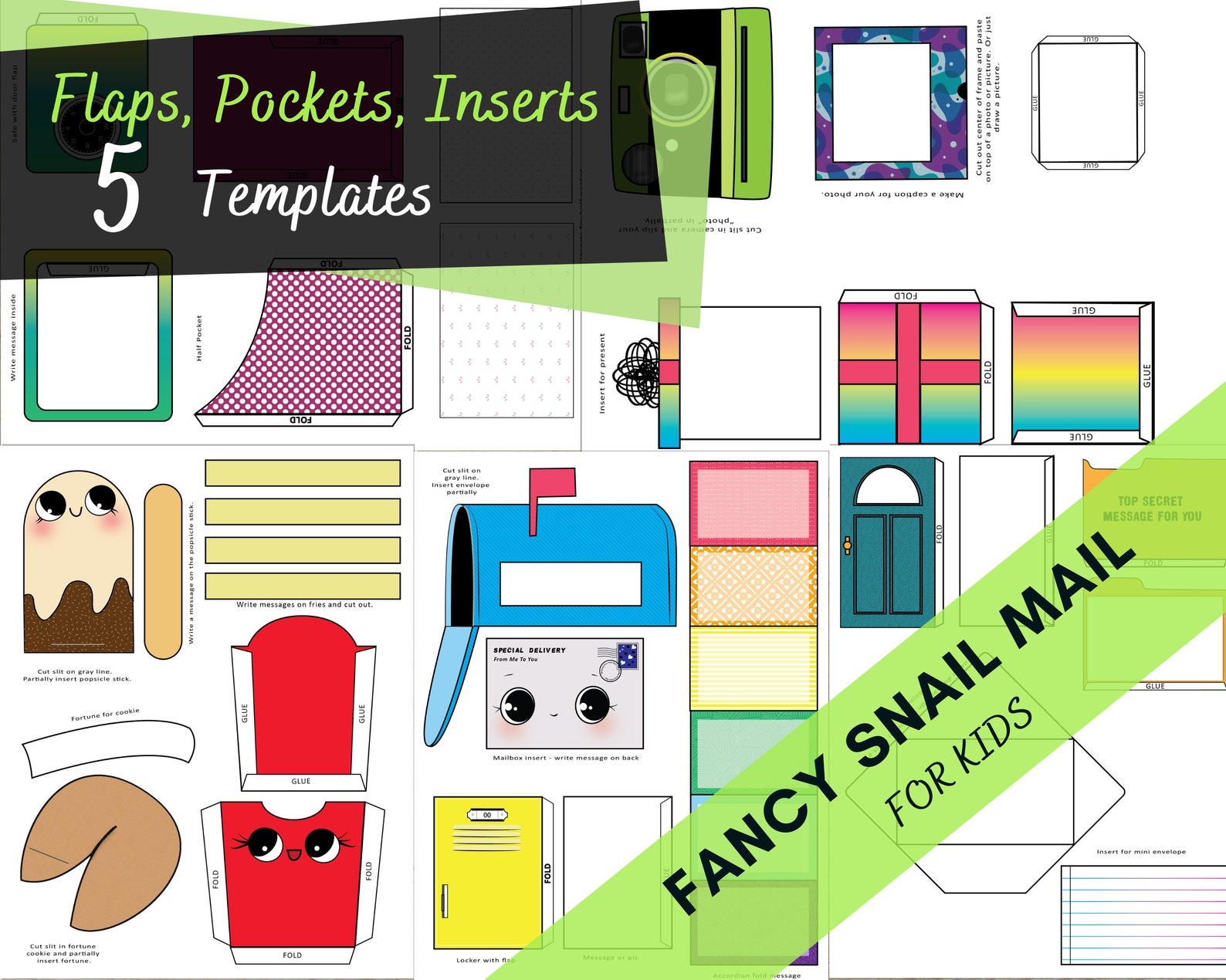 Snail Mail Kit - Kids Letter Writing Kit - Etsy