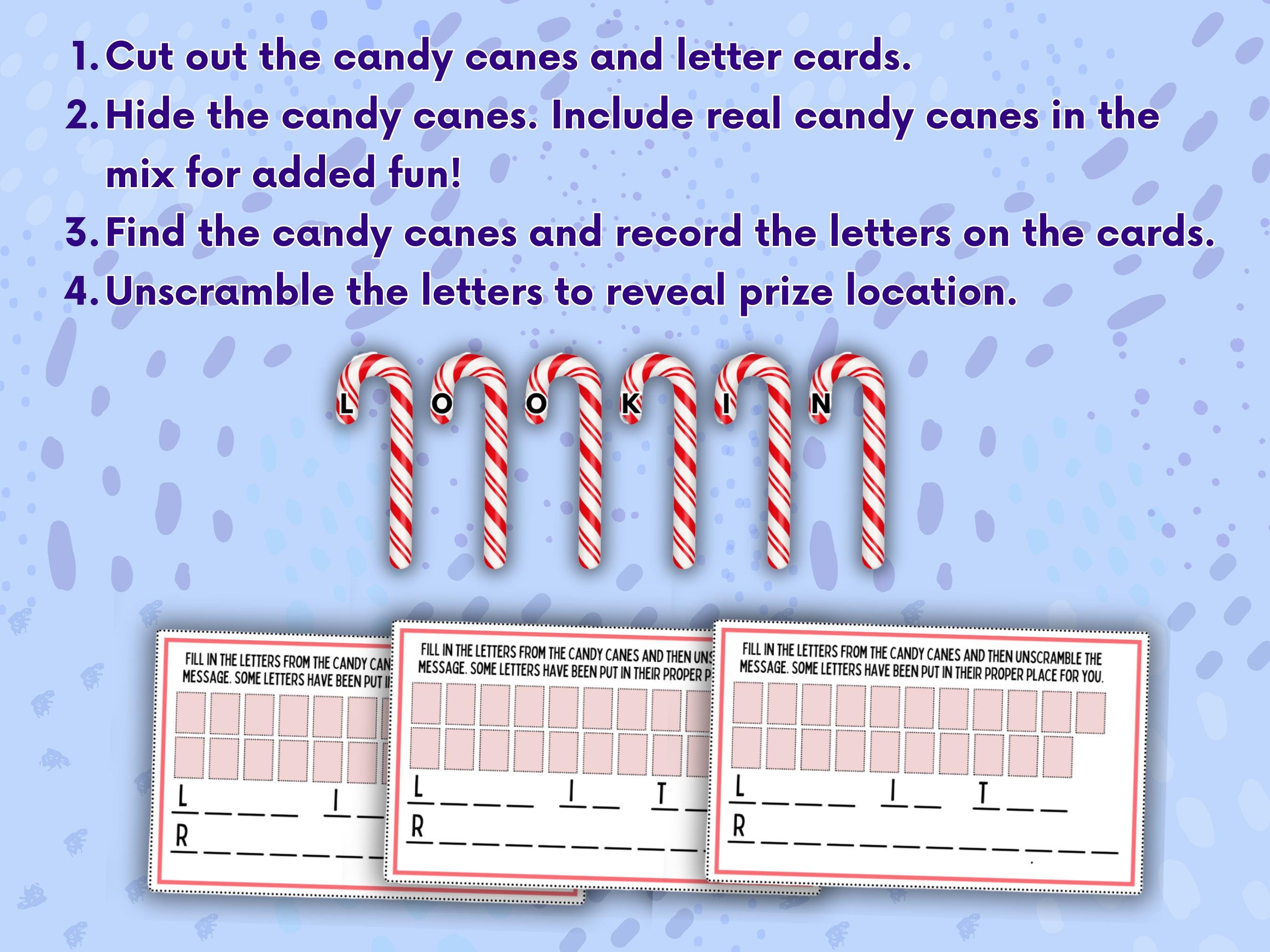 Flashlight Candy Cane Hunt Game: Christmas Scavenger Hunt (digital ...