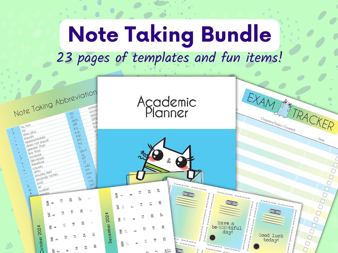 Digital Note Taking Templates Compatible With Goodnotes - Etsy