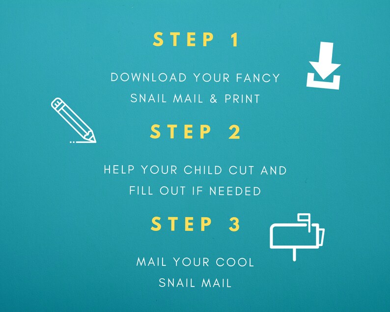 Snail Mail Kit Kids Letter Writing Kit - Etsy
