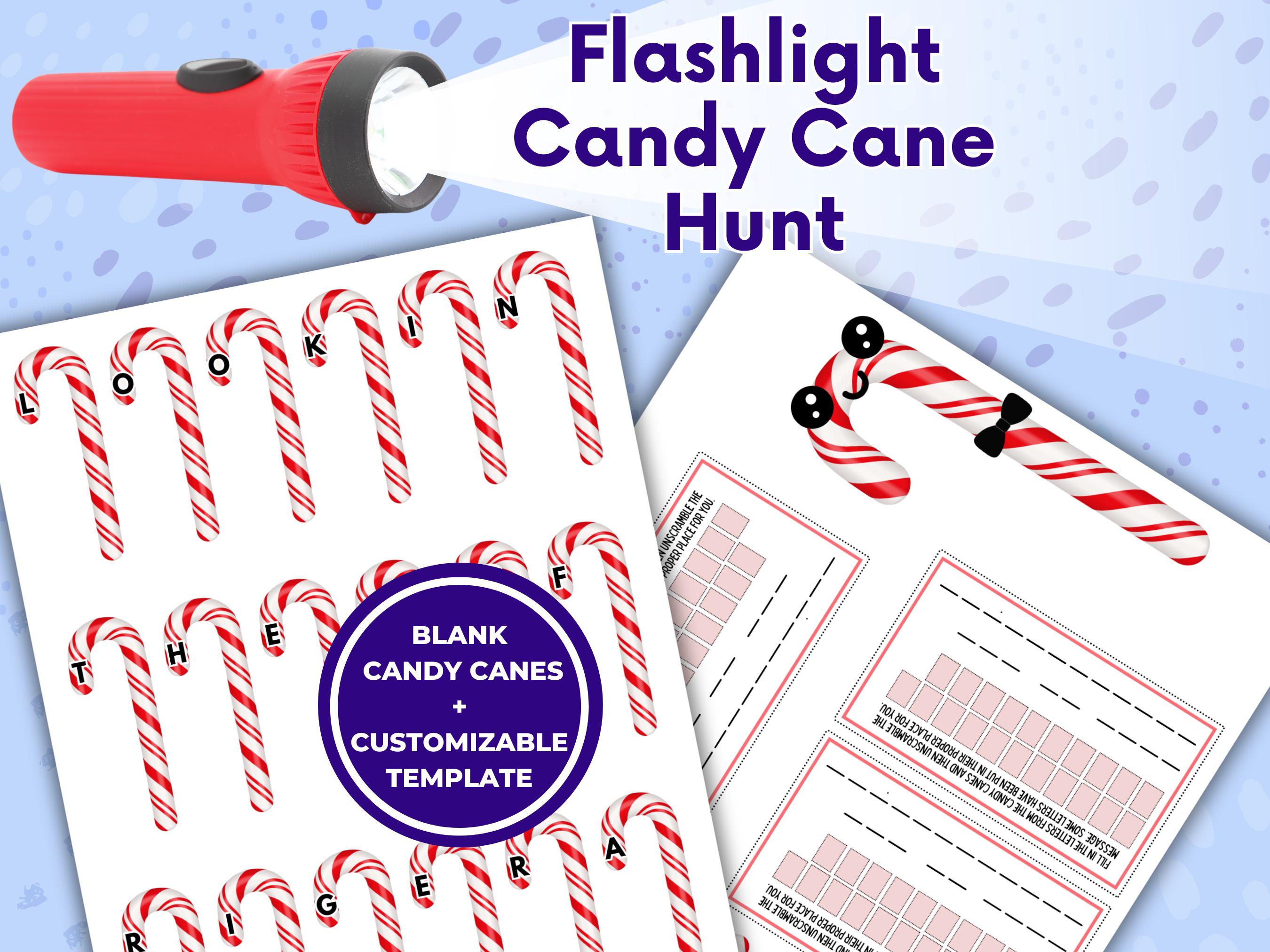 Flashlight Candy Cane Hunt Game: Christmas Scavenger Hunt (digital ...