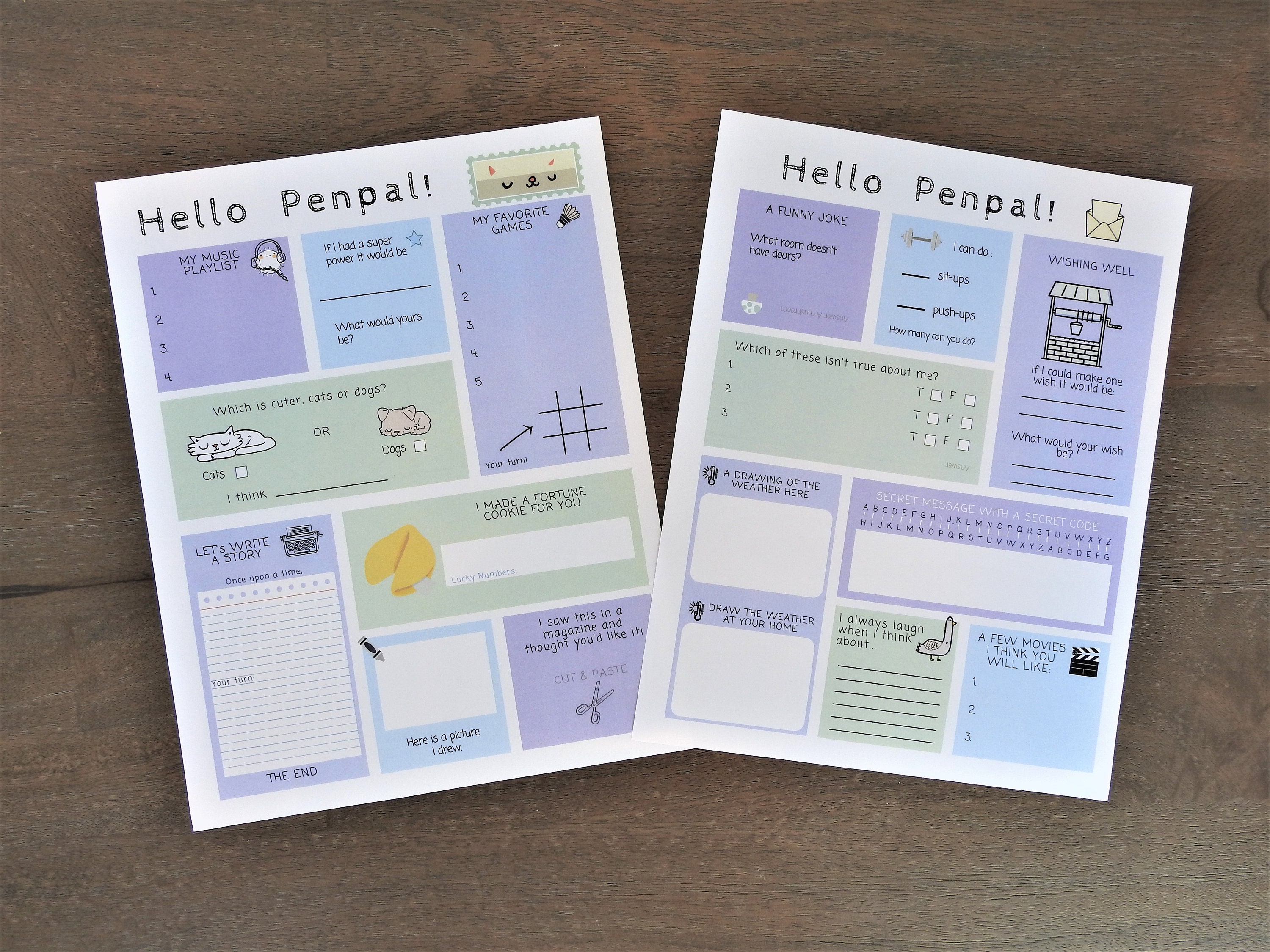 Pen Pal Letter Template for Kids – Fun Writing Activity (digital ...
