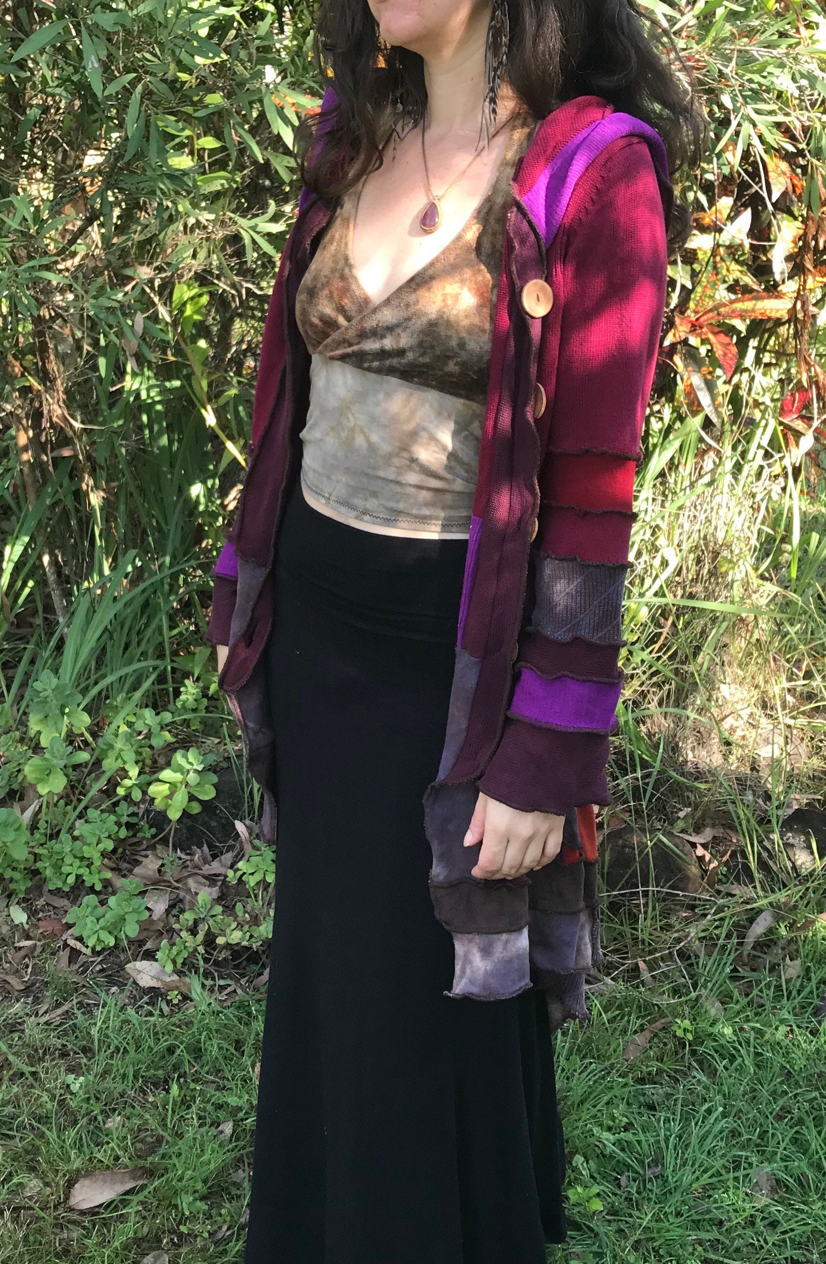 Patchwork Pixie Coat, Upcycled Sweater Coat, Gypsy Coat, Fairy Coat - Etsy