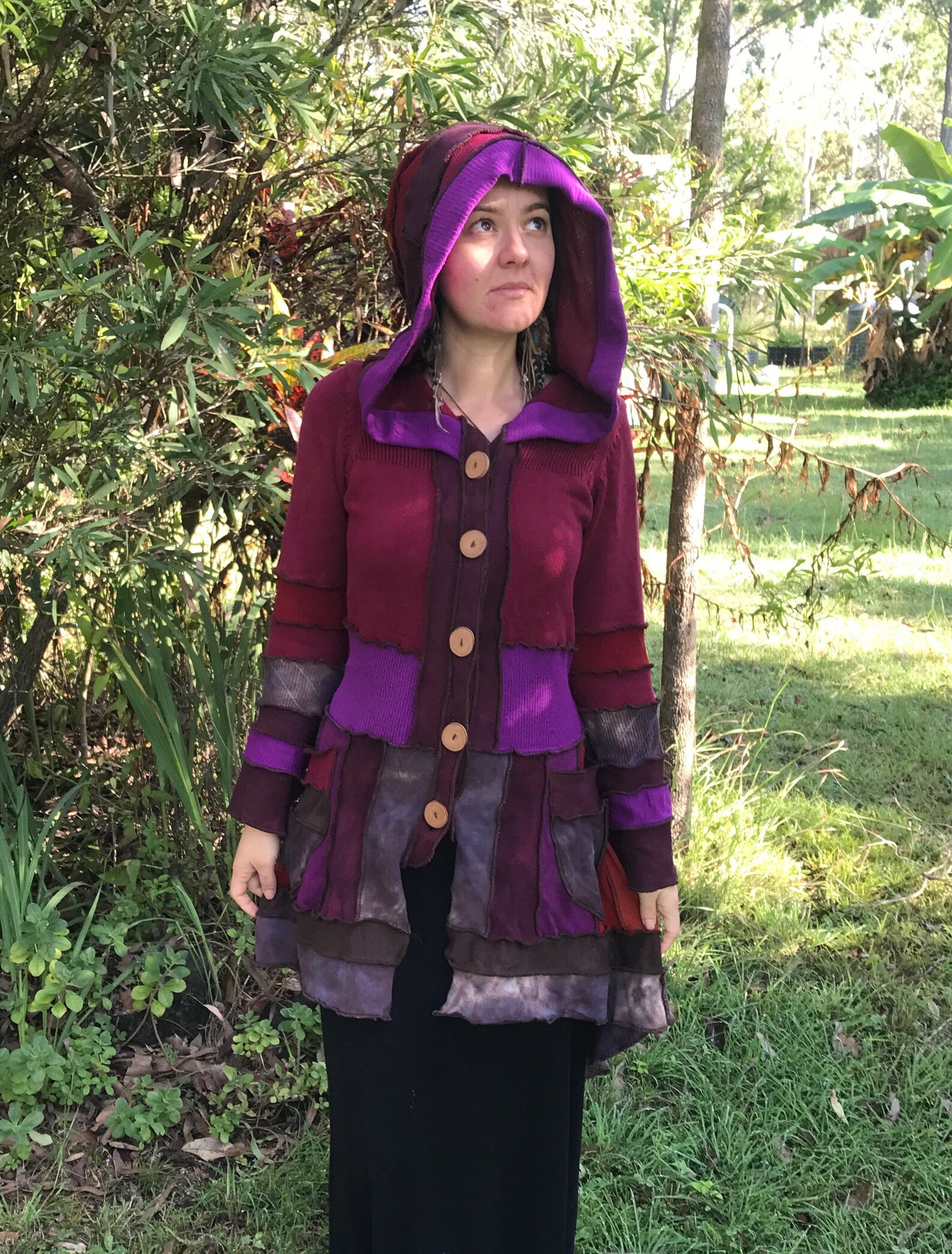 Patchwork Pixie Coat Upcycled Sweater Coat Gypsy Coat Fairy - Etsy