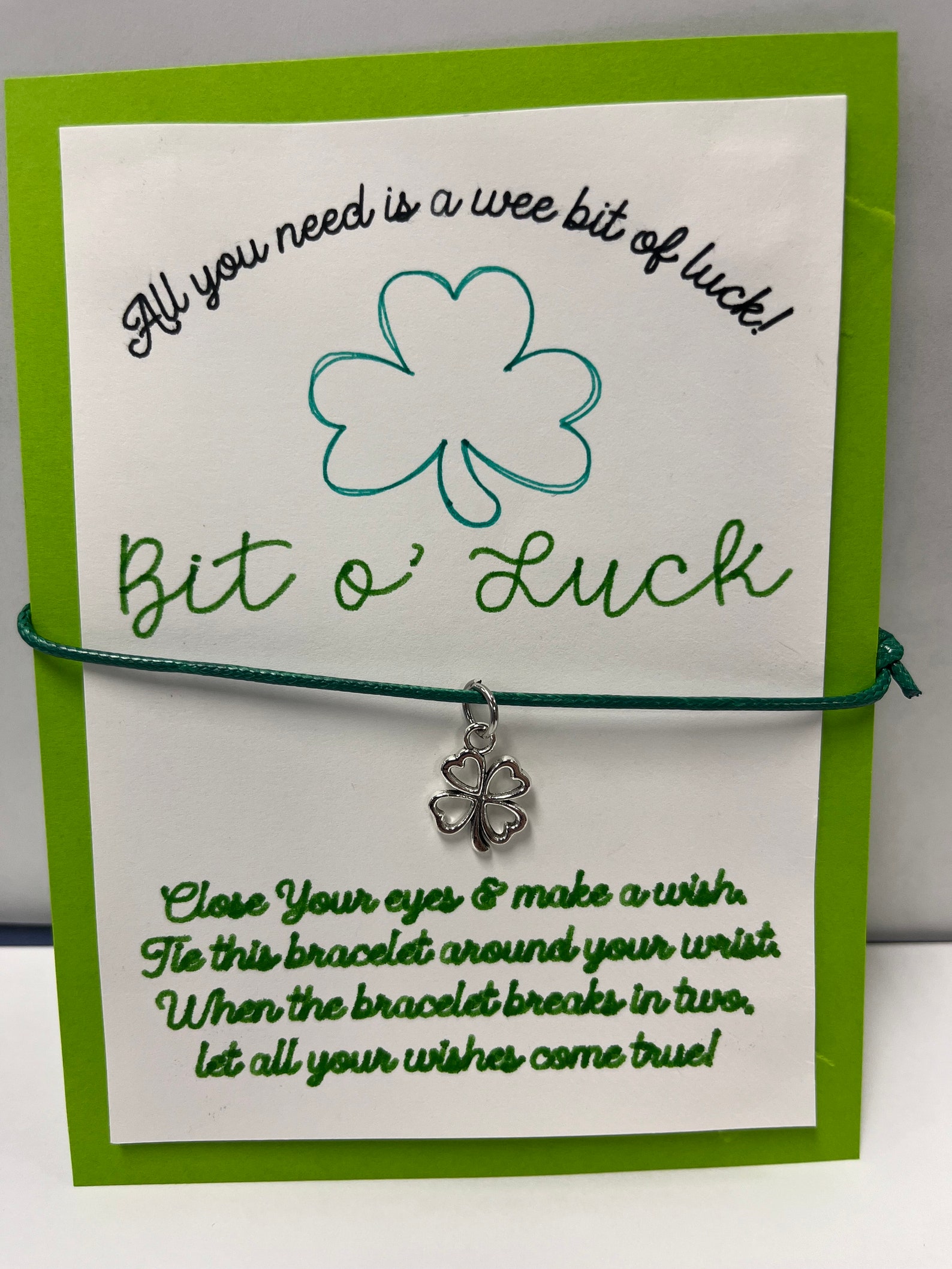 Good Luck Shamrock Bracelet- St. Patrick’s Day/irish/luck/charm - Etsy