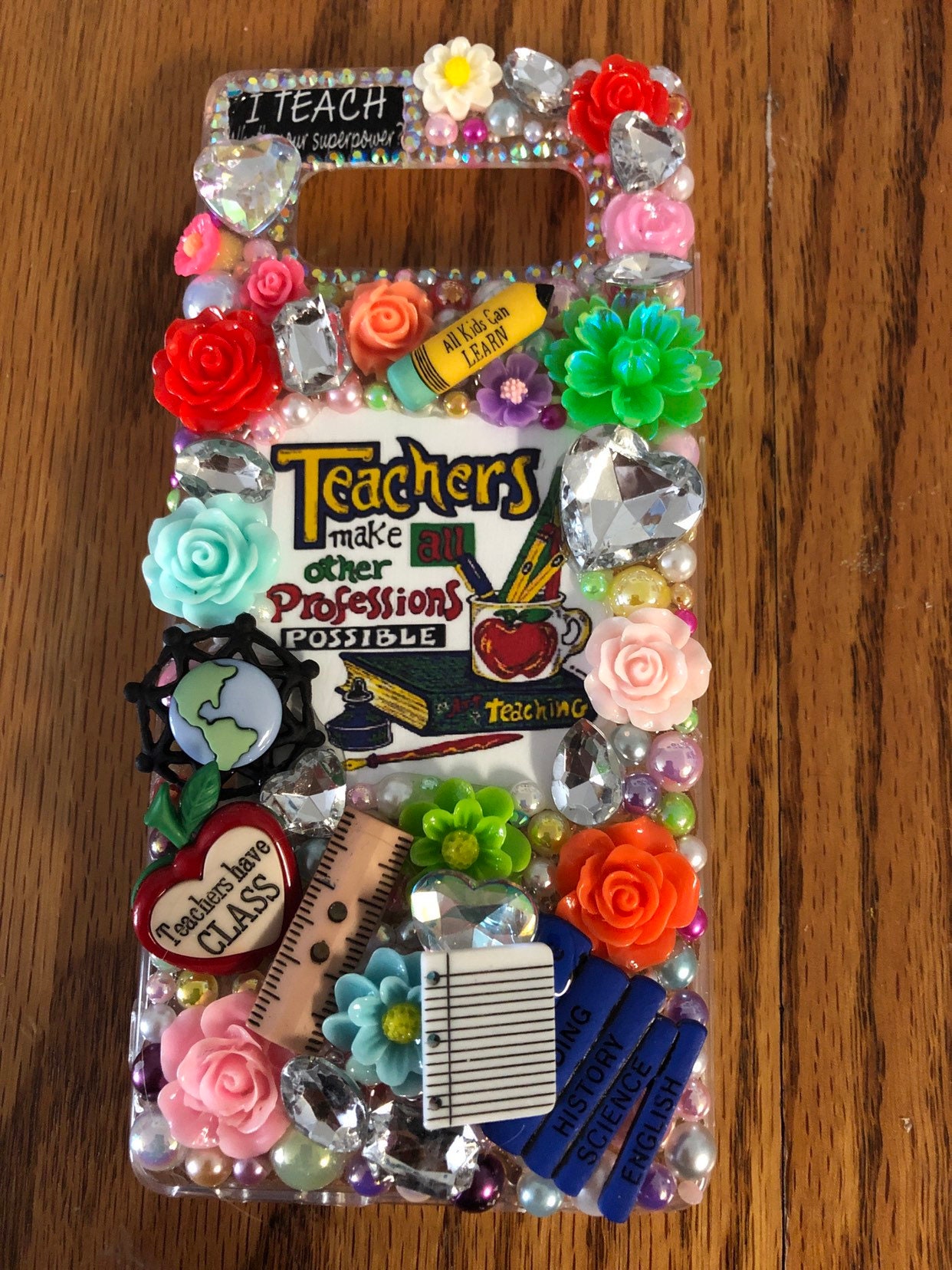 TEACHER Superpower Handmade Made to Order Cell Phone Case | Etsy