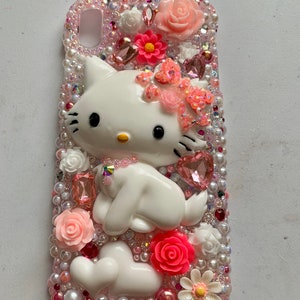 Large Kitty Cat Handmade Made to Order Cell Phone Case Homemade iPhone ...