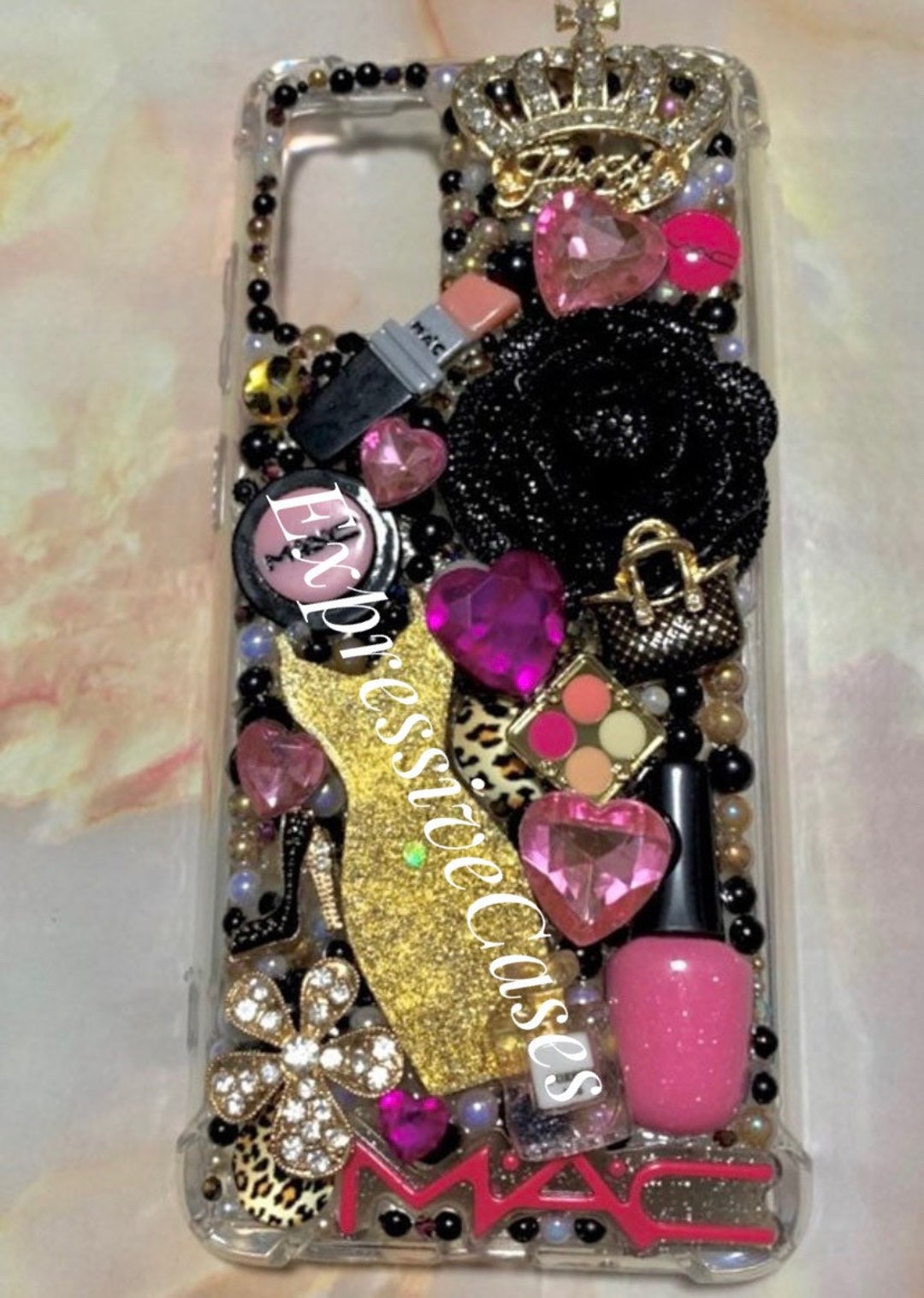 Gold Bling HANDMADE MOST PHONES Case Cell Cover iPhone Samsung Galaxy ...