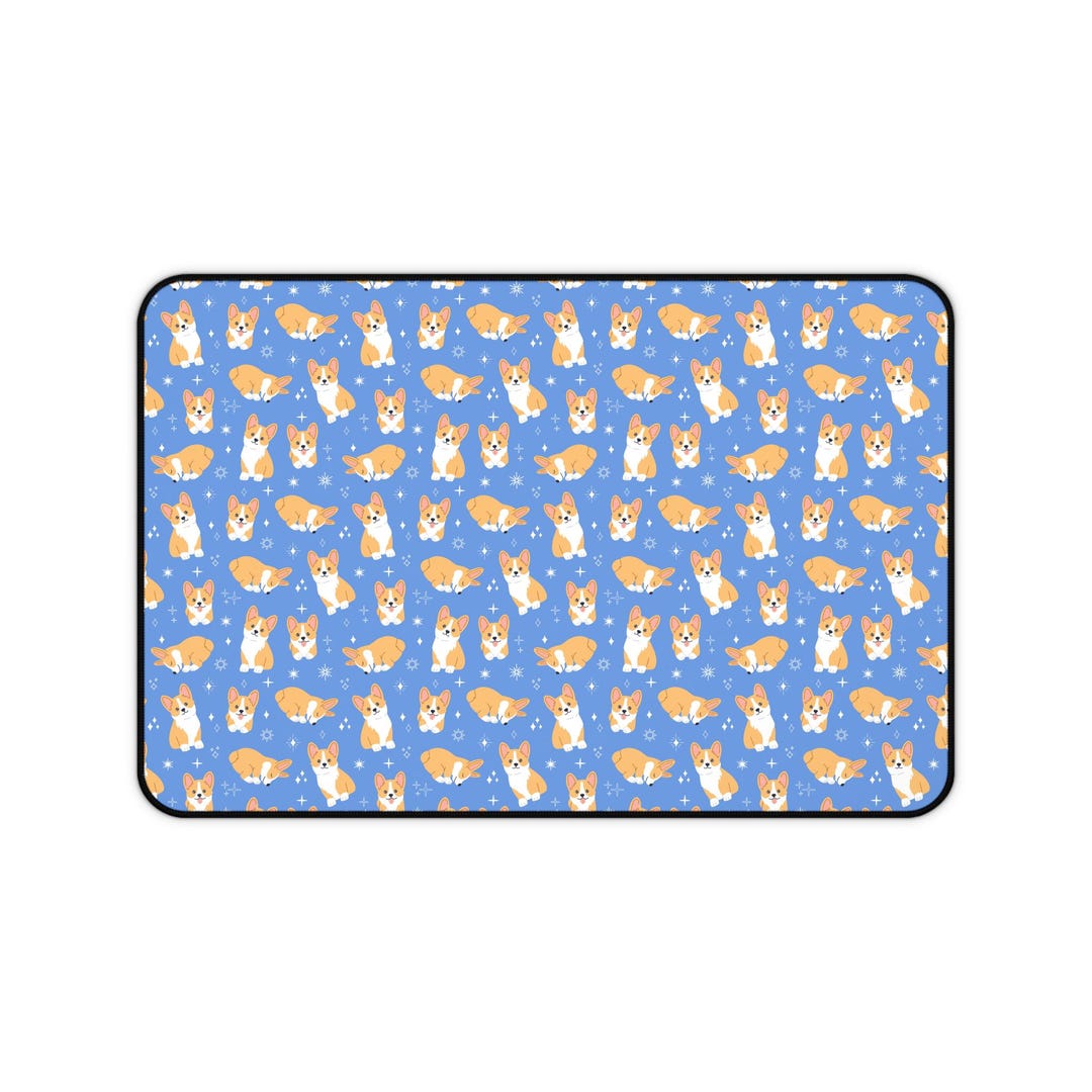 Corgi Themed Desk Mat, Cute Desk Accessories for Dog Lovers, Office ...