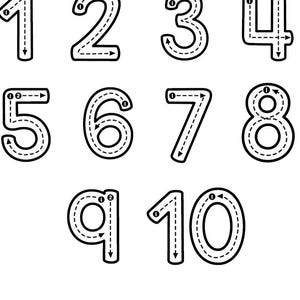 Learn Numbers Worksheet, Number Tracing, Preschool Kindergarten ...
