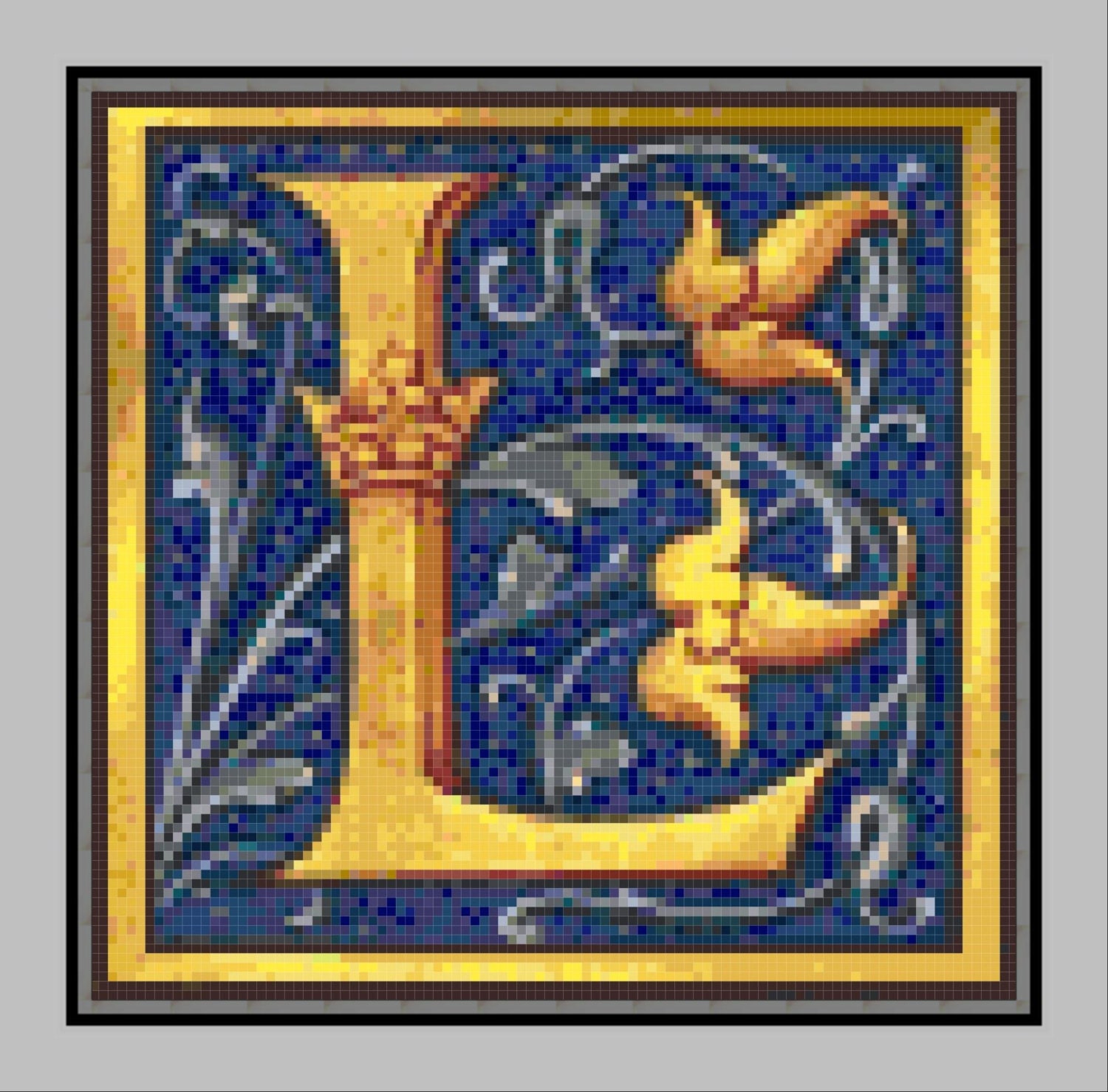 Illuminated Manuscripts Letter L