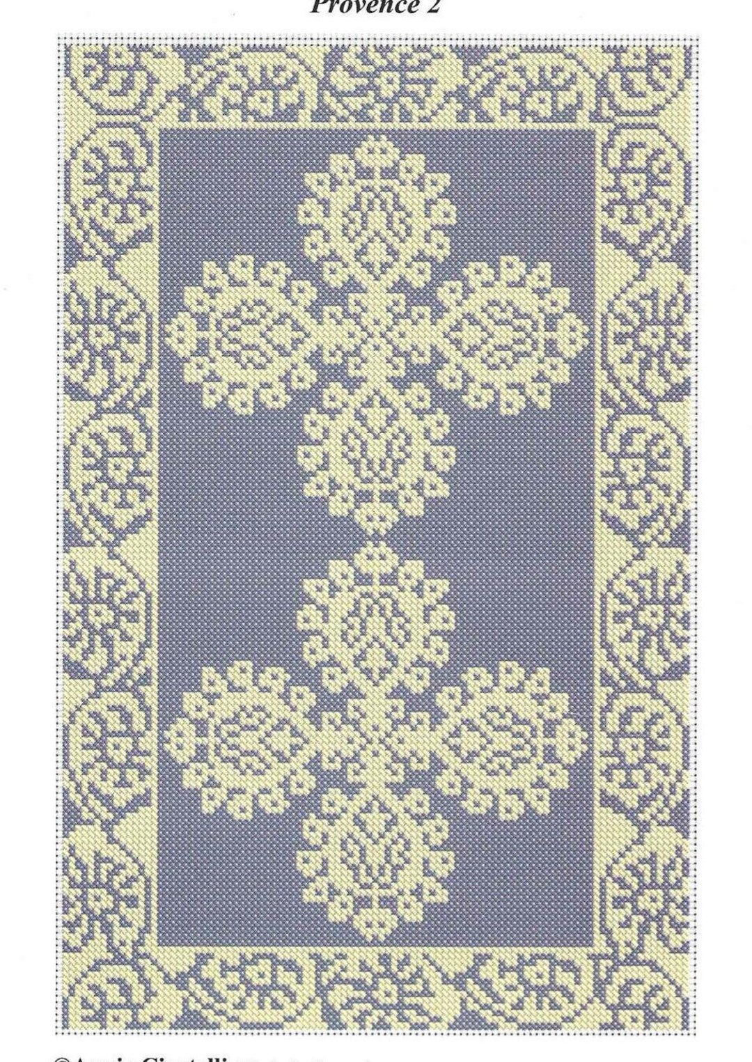 Provence Carpet Cross-stitch Pattern, Cicatelli - Etsy