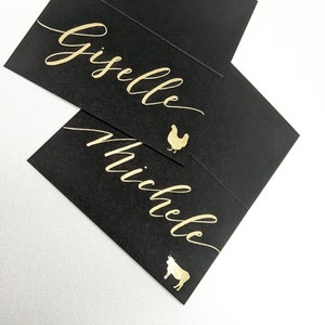 Gold Entree Stickers | Meal Choice Stickers | Wedding Meal Stickers ...