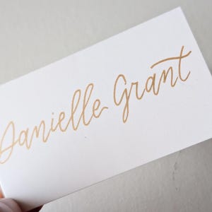 Calligraphy Wedding Place Cards | Gold Table Decor - Etsy