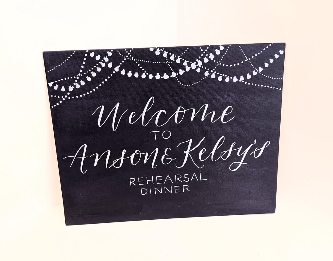 Custom Hand-lettered Sign | Wedding & Event Calligraphy - Etsy