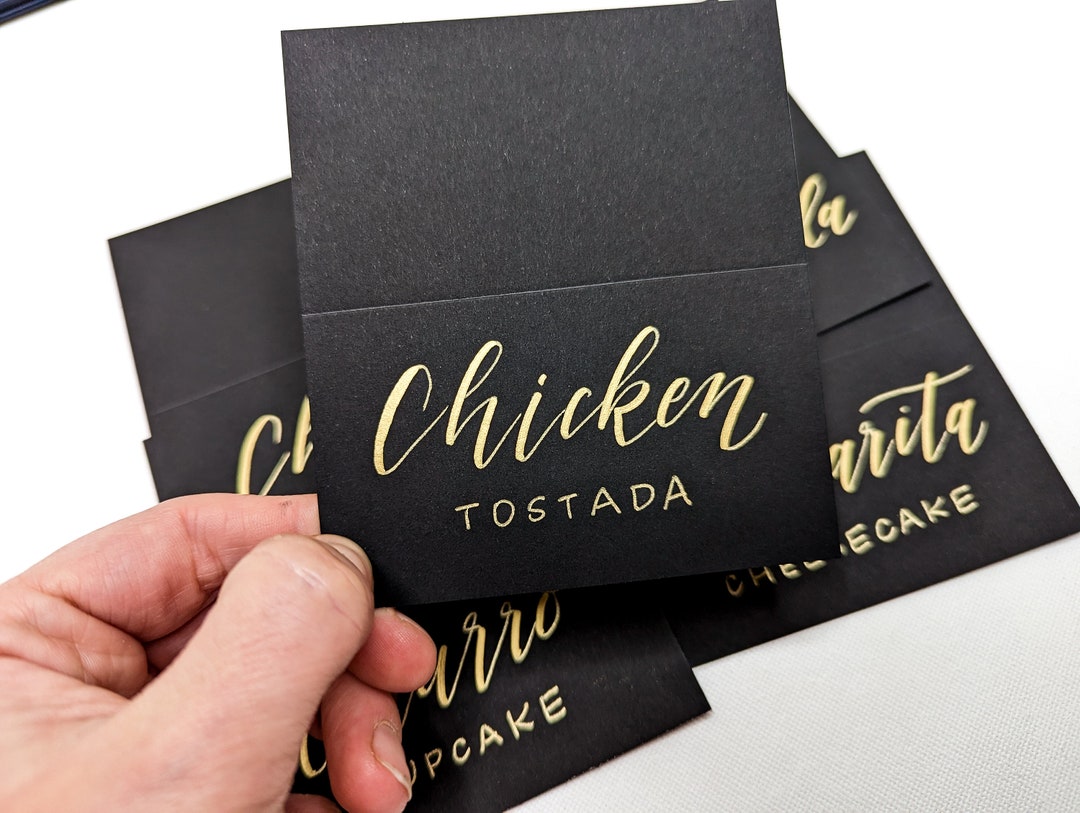 Calligraphy Buffet Cards | Wedding Buffet Labels | Wedding Buffet Gold ...