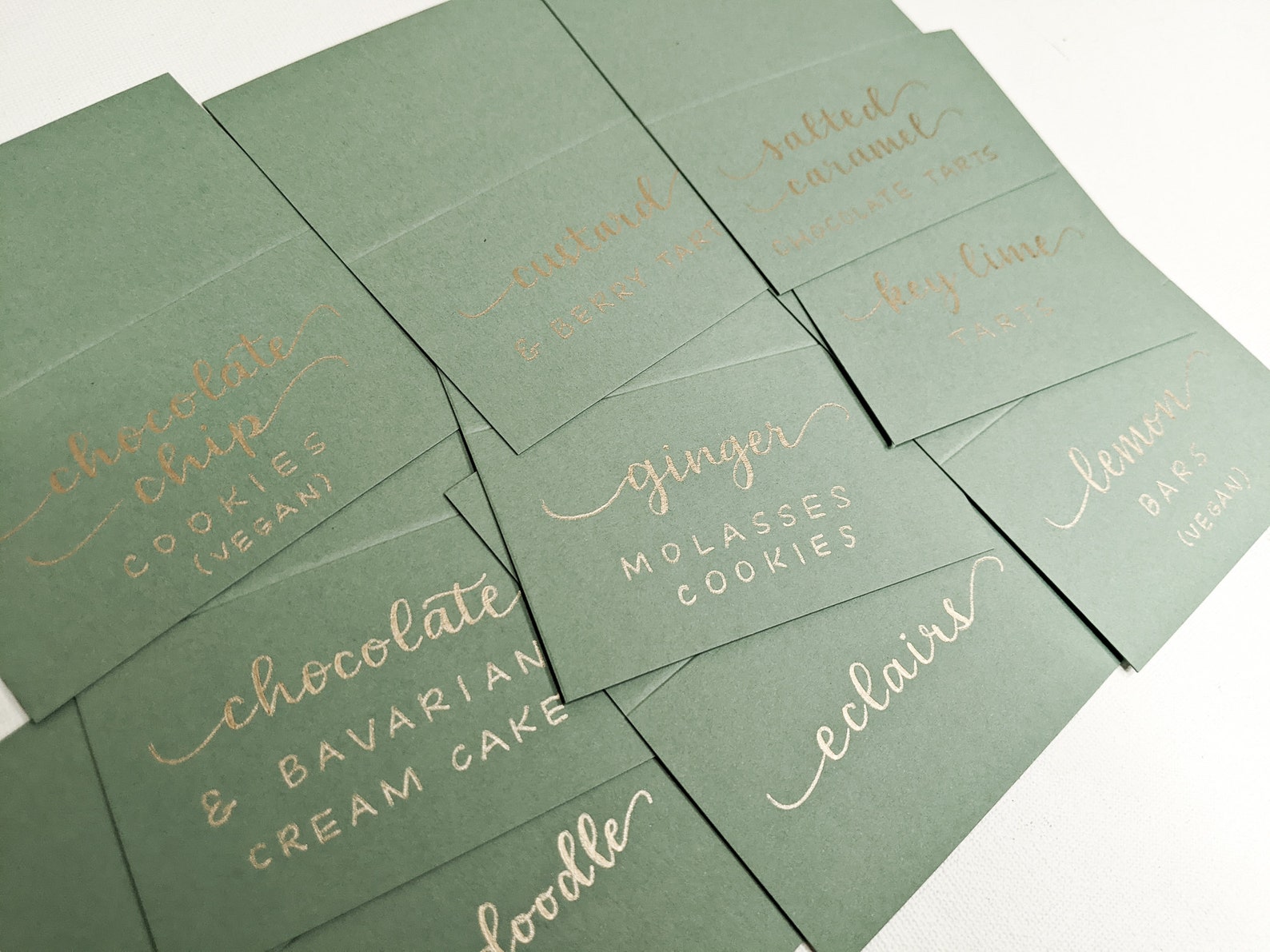 Calligraphy Buffet Cards Wedding Buffet Labels Wedding - Etsy