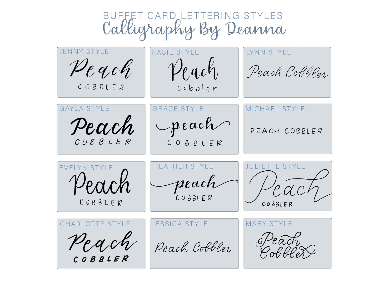 Wedding Buffet Labels Wedding Food Cards Wedding Table | Etsy