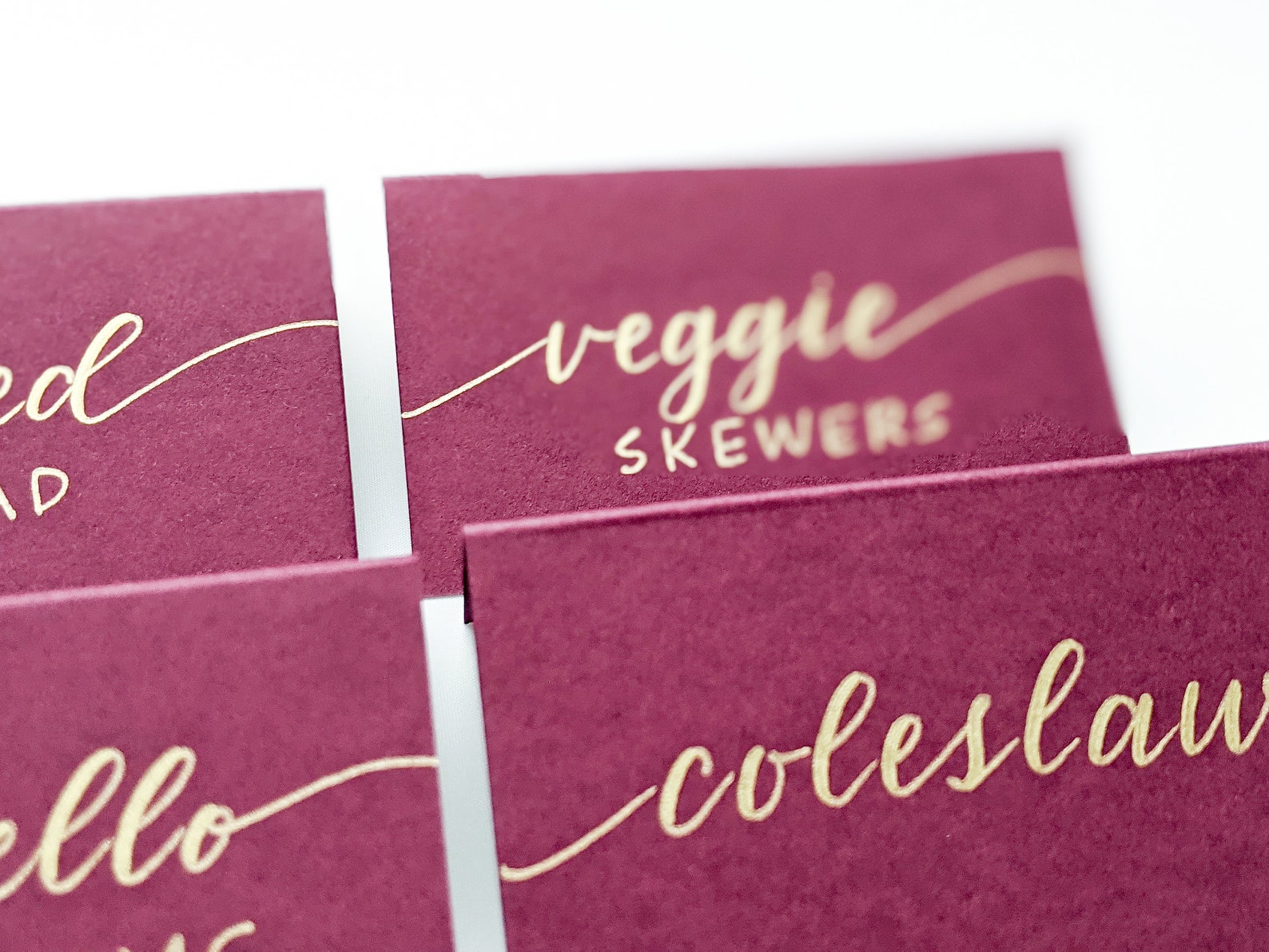 Calligraphy Buffet Cards Wedding Buffet Labels Wedding - Etsy