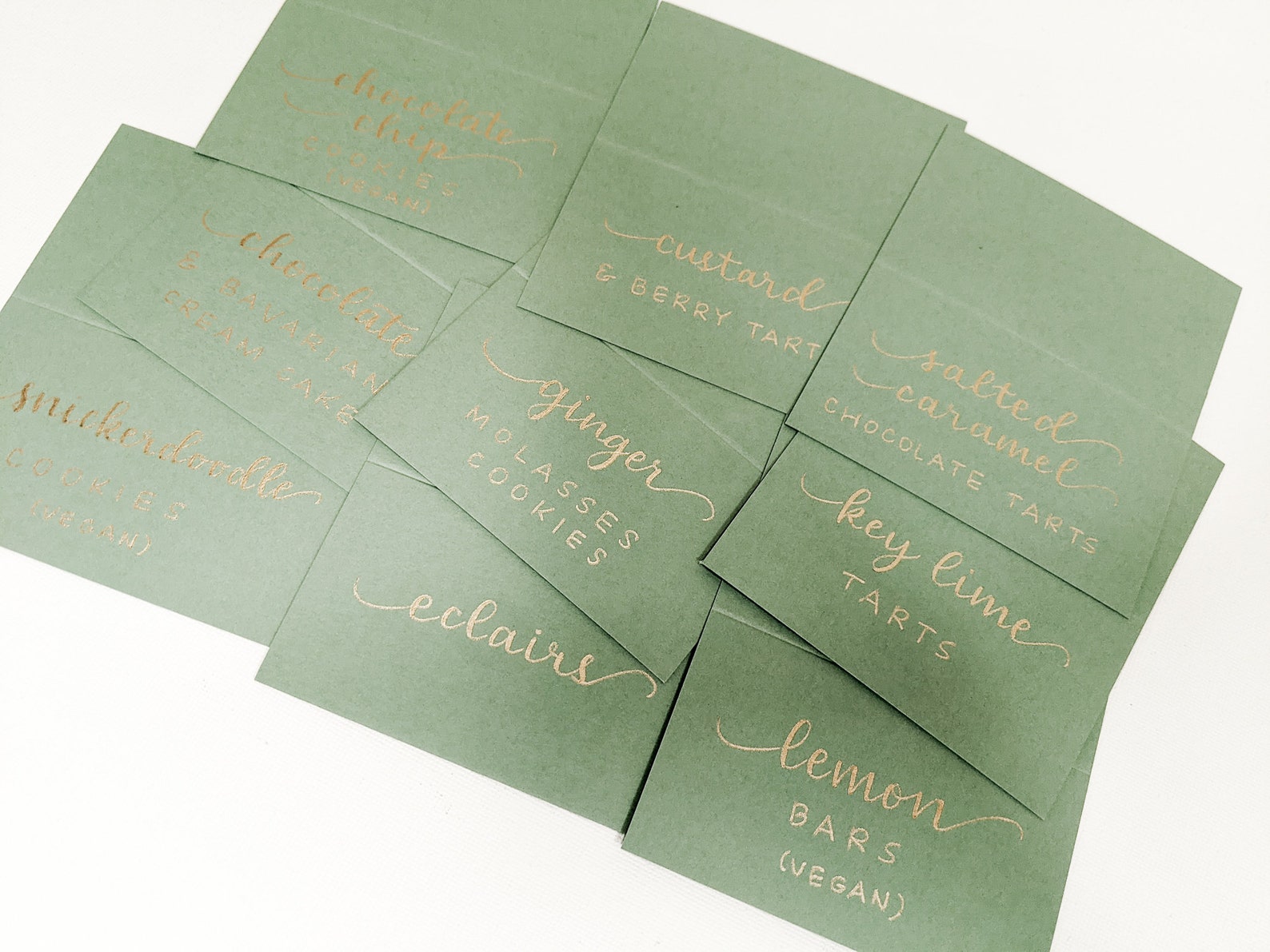 Calligraphy Buffet Cards Wedding Buffet Labels Wedding - Etsy