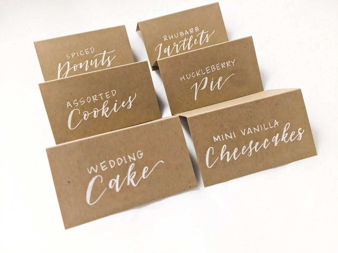 Dessert Bar Cards Wedding Dessert Bar Labels Wedding | Etsy