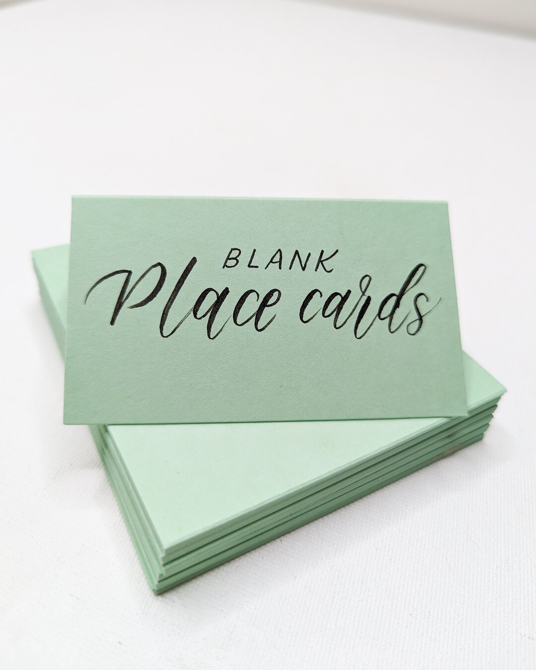 Mint Place Cards | Mint Green Place Cards | Green Placecards | Blank ...