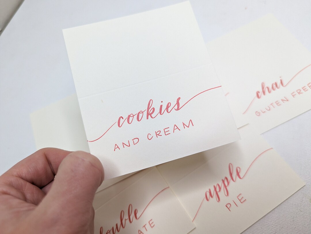 Calligraphy Buffet Cards Wedding Buffet Labels Wedding Buffet Gold ...