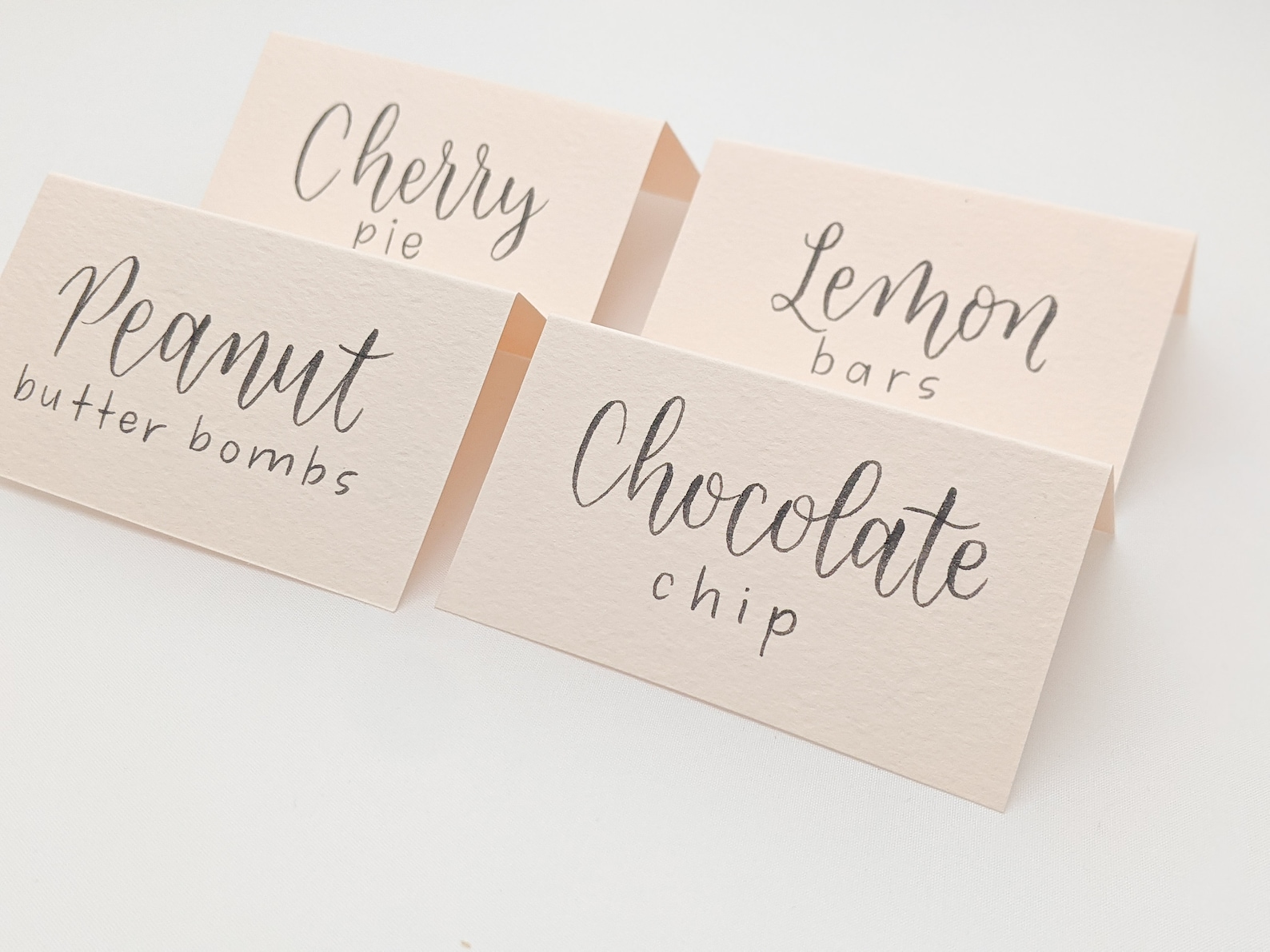 Calligraphy Buffet Cards Wedding Buffet Labels Wedding - Etsy