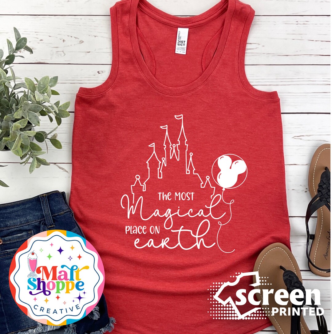 MALT SHOPPE Disney Most Magical Place on Earth Castle Disney World Tank ...