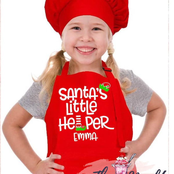 Santa Apron - Etsy