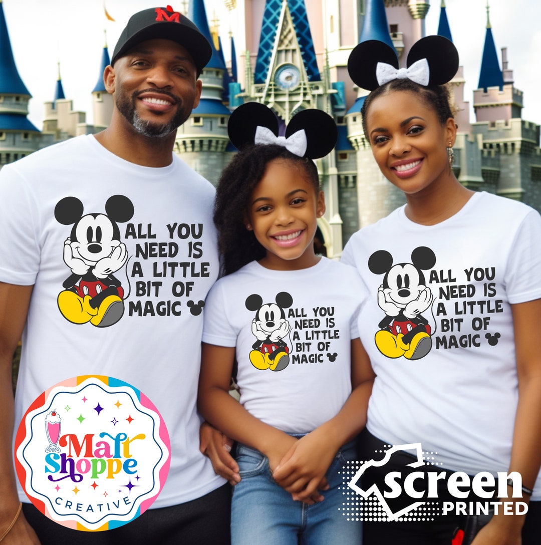 MALT SHOPPE Disney Mickey All You Need is a Little Bit of Magic Tee ...