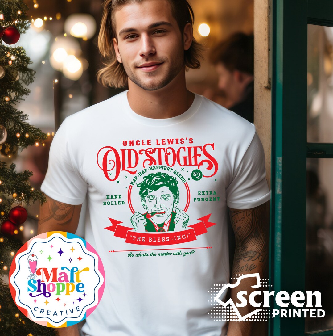 MALT SHOPPE Christmas Vacation Clark Griswold Uncle Lewis Stogies Shirt ...