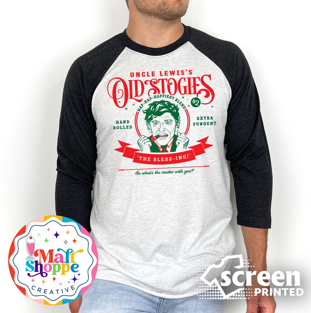 MALT SHOPPE Christmas Vacation Clark Griswold Uncle Lewis Stogies Shirt ...