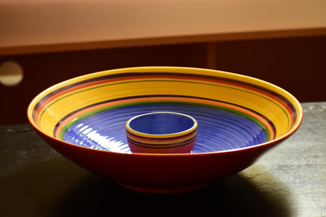 Pacific Rim Santa Fe Edition Pasta Salad Serving Stoneware Bowl and ...