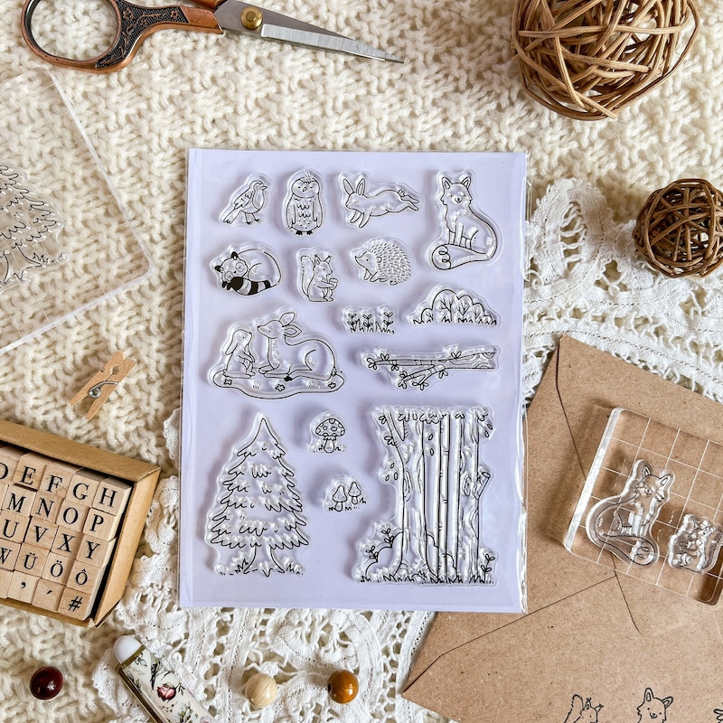Forest Stamp - Etsy