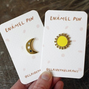Sun Pin Badge, Yellow Ray of Sunshine Enamel Pin, Wellness Motivational ...