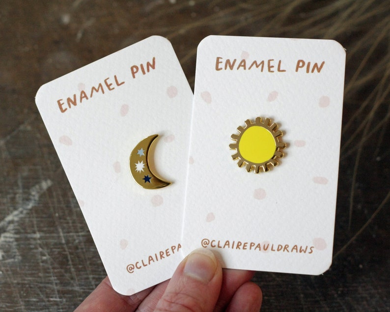 Sun Pin Badge Yellow Ray of Sunshine Enamel Pin Wellness - Etsy