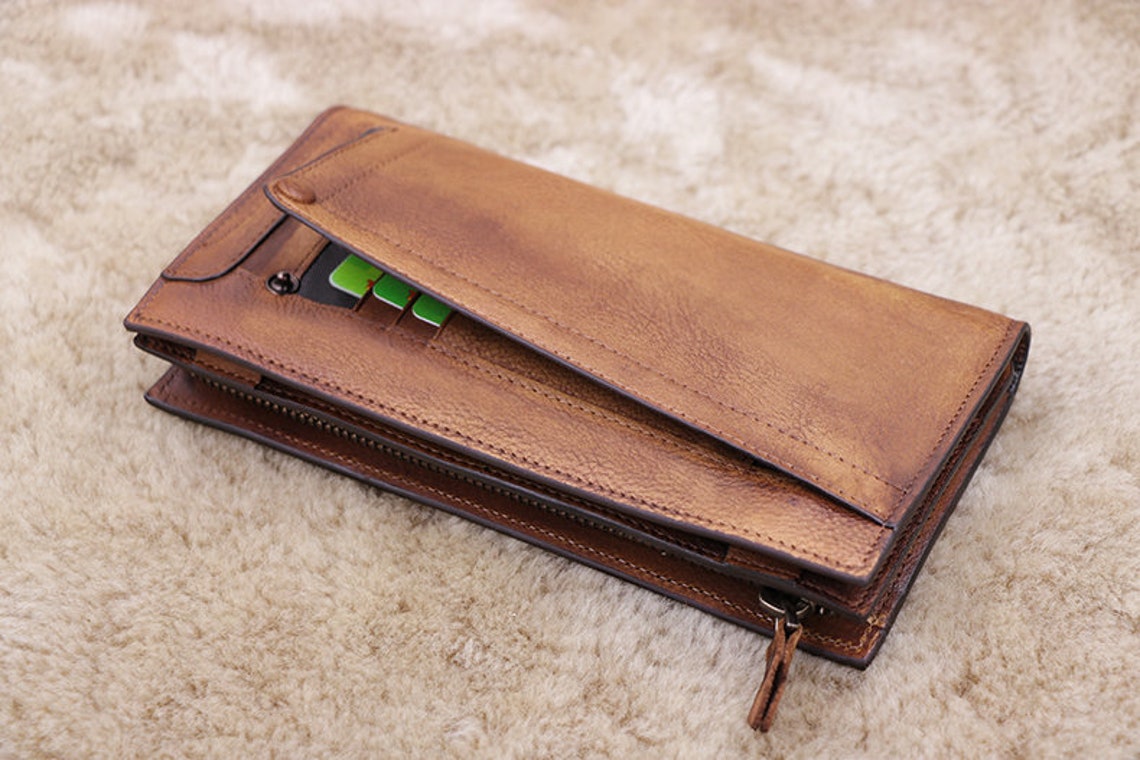 Men's Wallet Personalized Mens Gift Men's Leather | Etsy