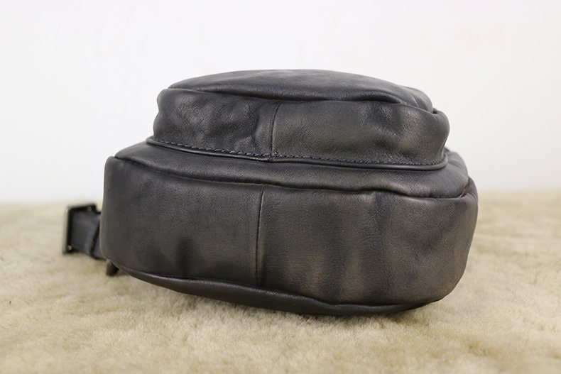 Leather Sling Bag Backpack With Single Strap Mens Crossbody | Etsy