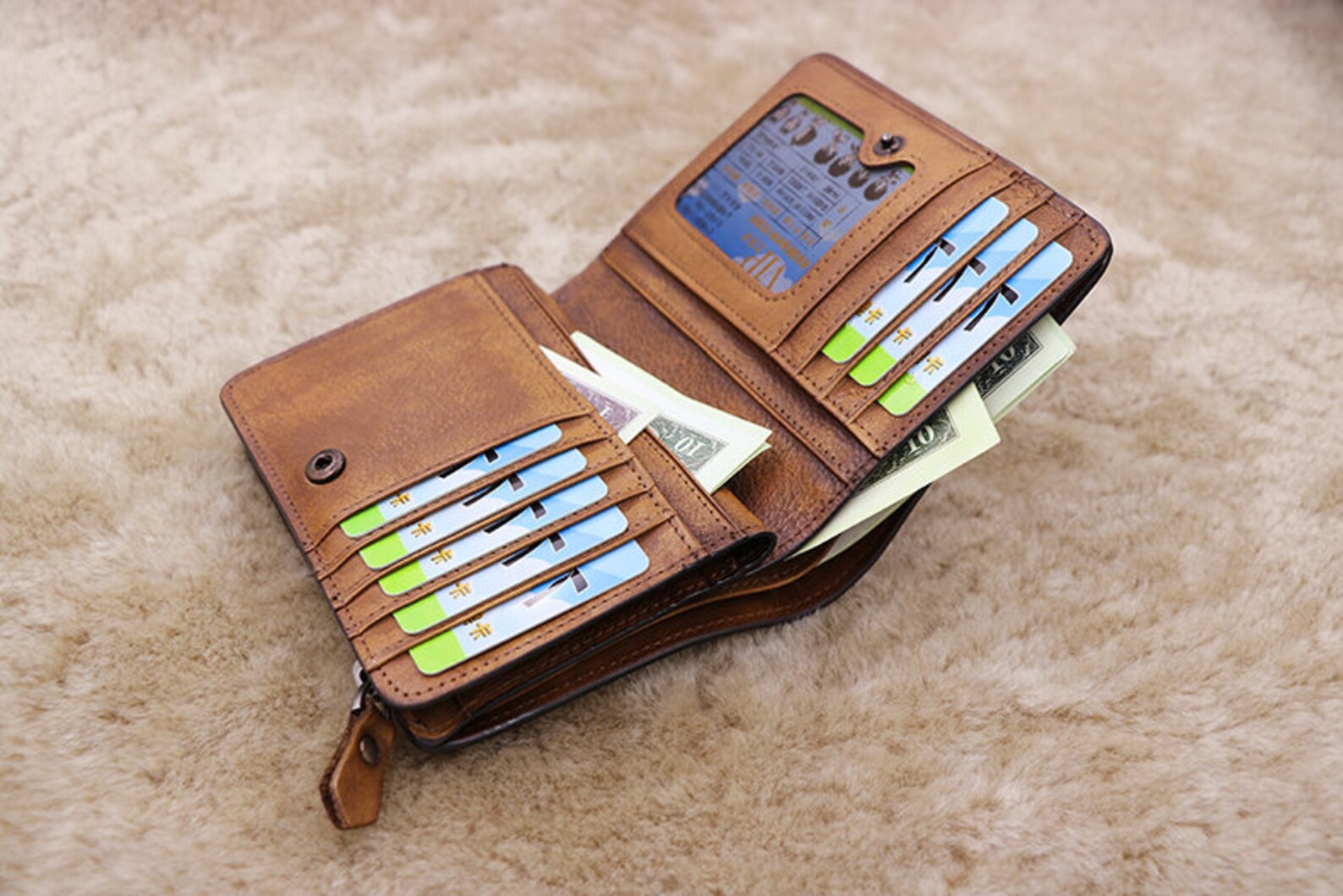 Minimalist Wallet Men's Leather Wallet Men's Wallet | Etsy