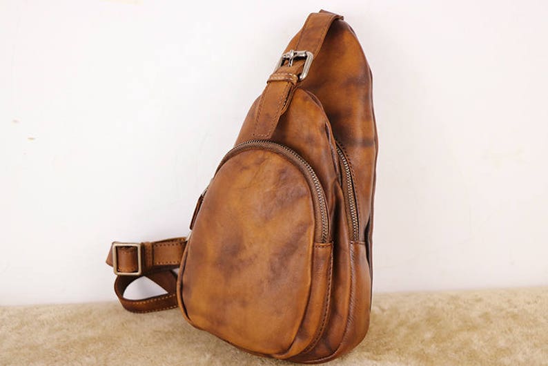 Leather Backpack Sling Bag Leather Sling Bag Womens - Etsy